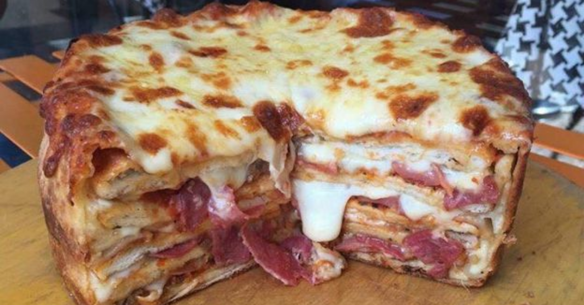 Bolo de pizza: você vai querer um desses para o seu aniversário