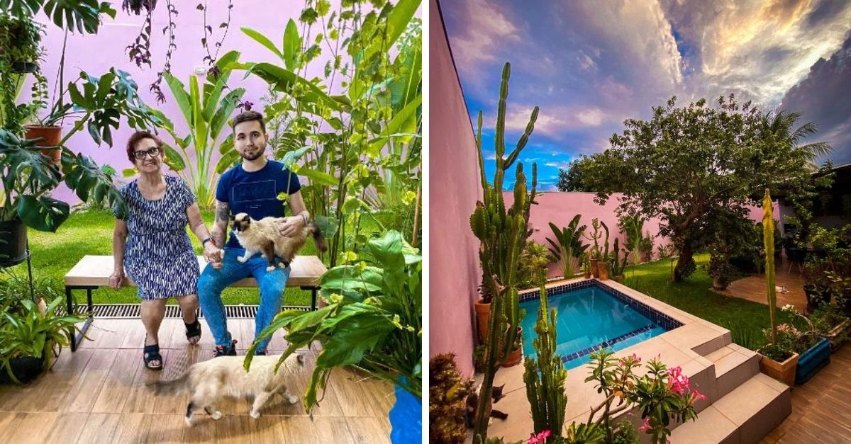 Neto reforma casa da avó e a transforma em um lar colorido e inspirador