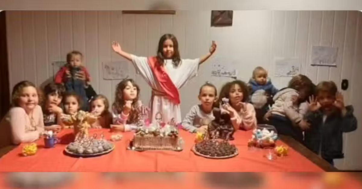 Menina pede festa de aniversário com o tema Jesus