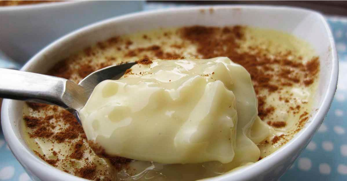 Receita de arroz doce à moda da avó