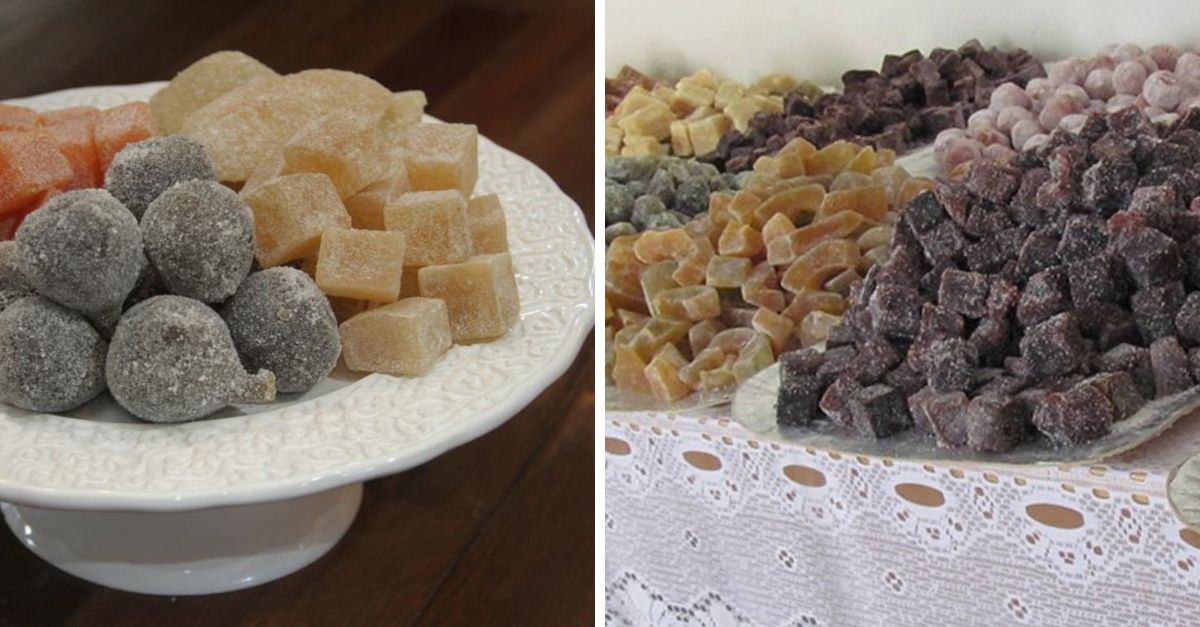 Receita de doces cristalizados deliciosos