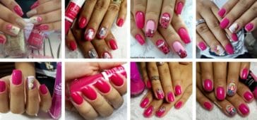 32 fotos de unhas decoradas rosa para se inspirar na manicure