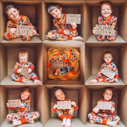 Mãe de 8 filhos pequenos agora é mãe de 9: conheça a família Dunstan