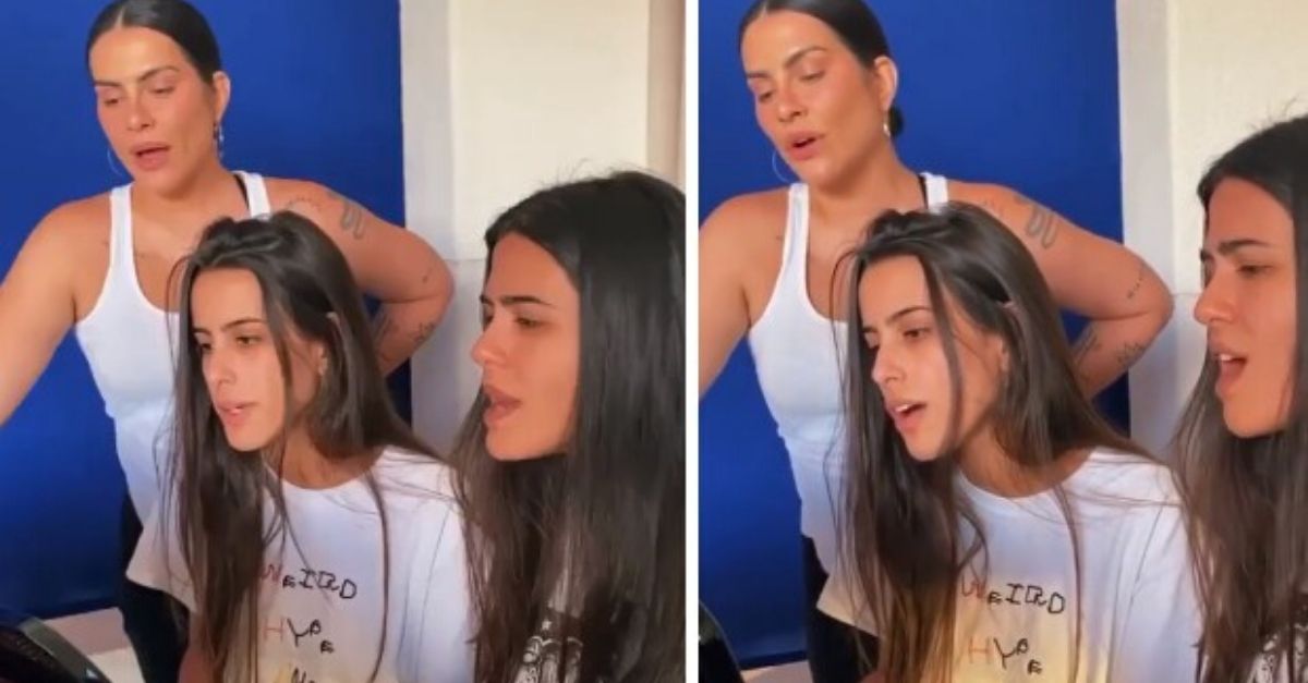 Vídeo: filhas de Glória Pires cantam e a atriz registra o momento