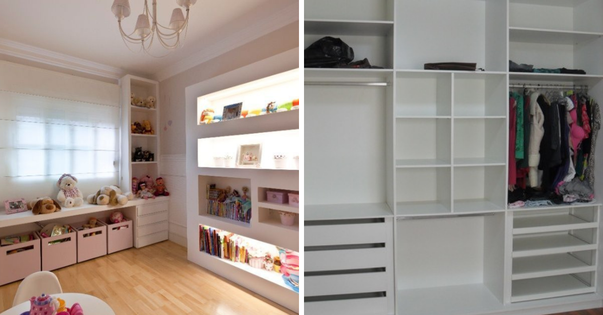 Guarda-roupa de gesso: será que vale a pena? Veja modelos para inspiração