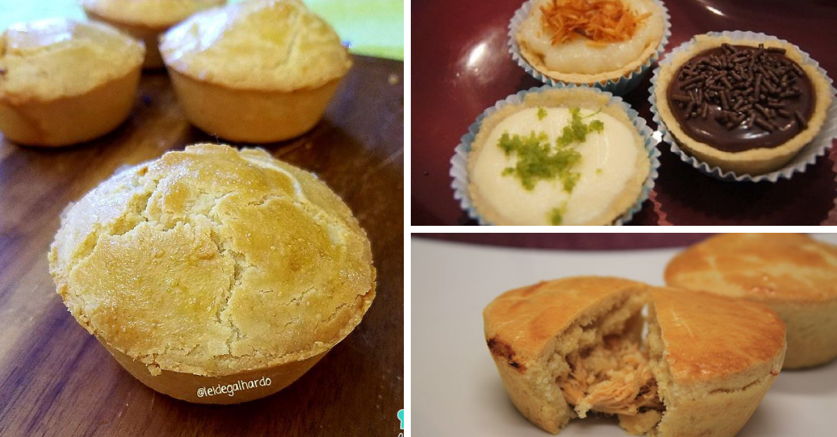 20 Versões de receita de empada doces e salgadas