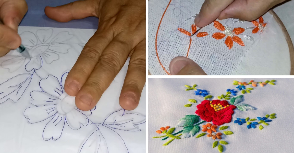 23 Ideias de riscos para bordar à mão