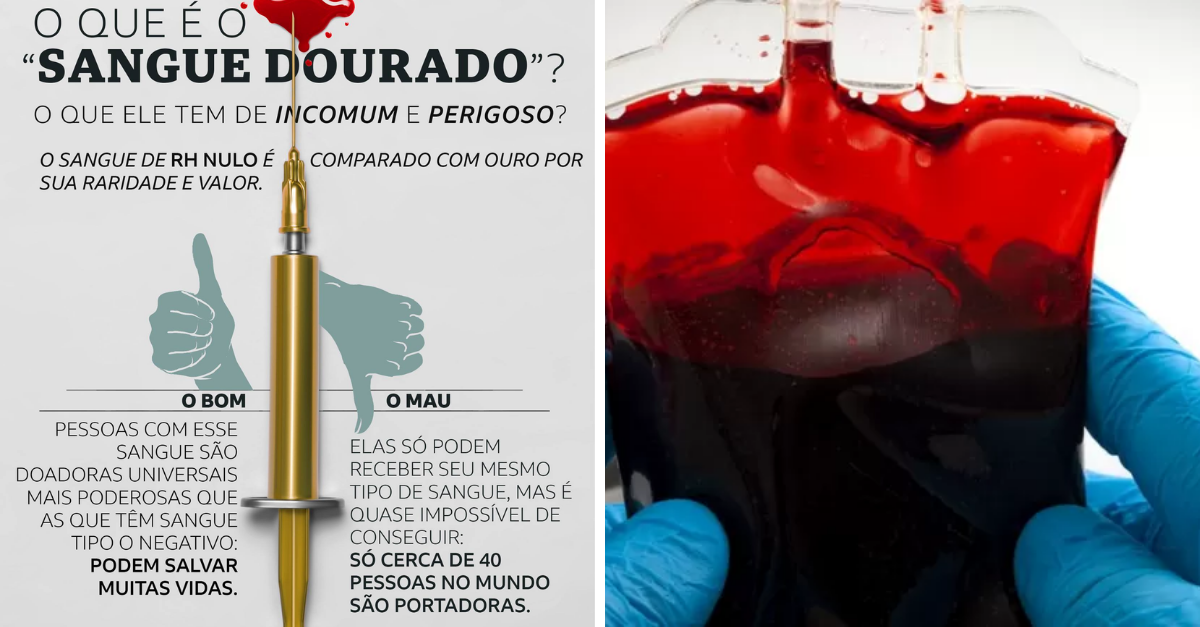 Qual é o sangue dourado? Leia aqui: Como saber se eu tenho sangue dourado